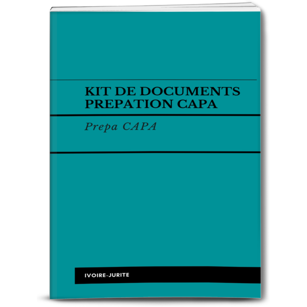 Documents de préparation CAPA (PDF) - Côte d'Ivoire - PROFESSION JURISTE